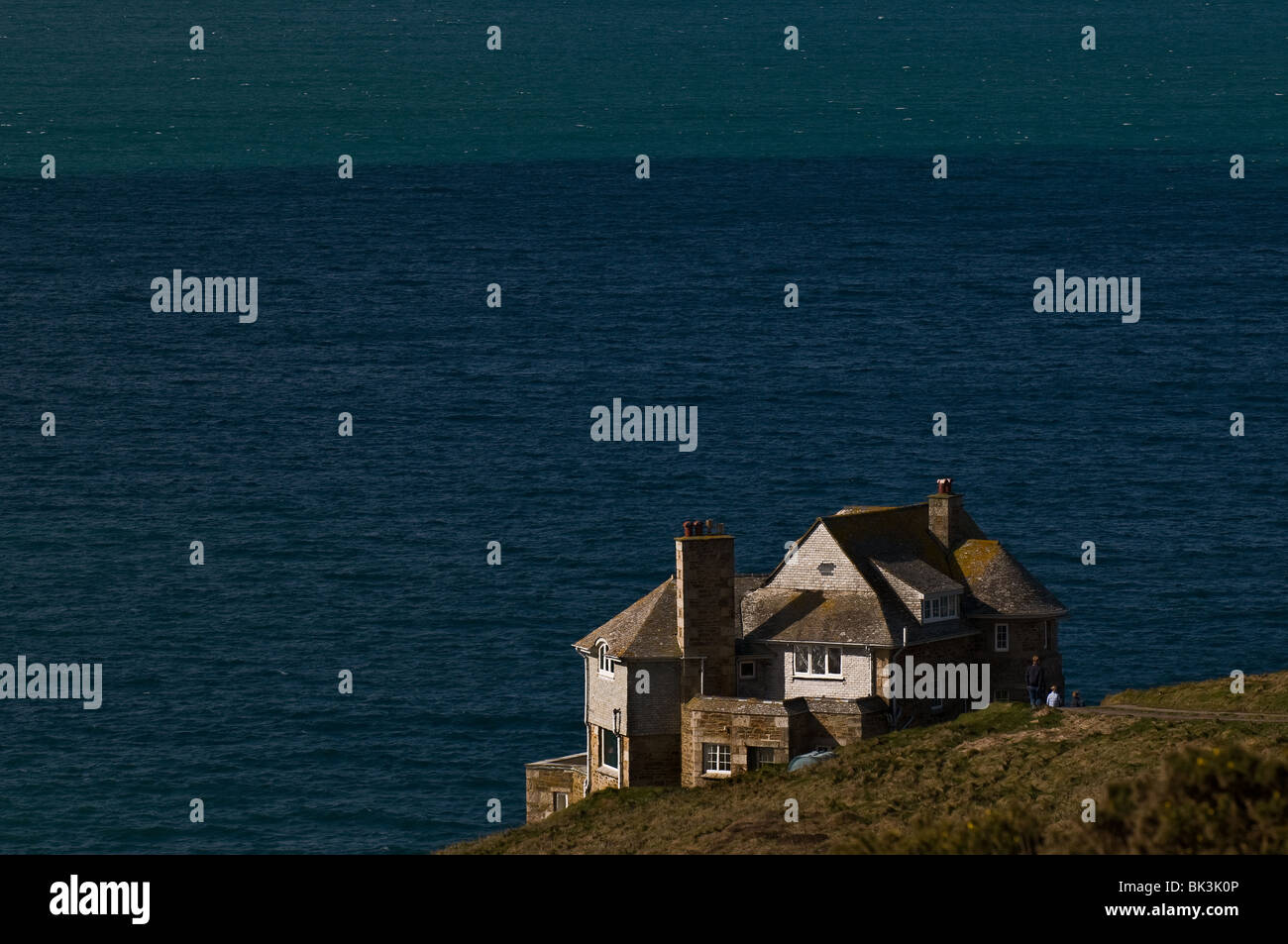 Rinsey House on Rinsey Head in Cornwall. Photo by Gordon Scammell Stock ...