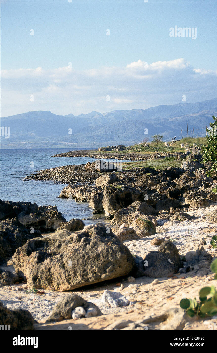 Caribbean coastline, shoreline near Trinidad, Cuba Stock Photo - Alamy