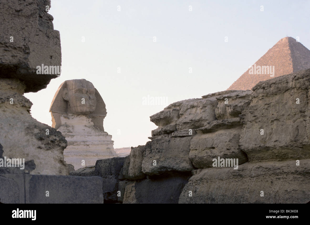 The Sphinx, Androsphinx, Lion Body, Human Head, Giza Plateau, near ...