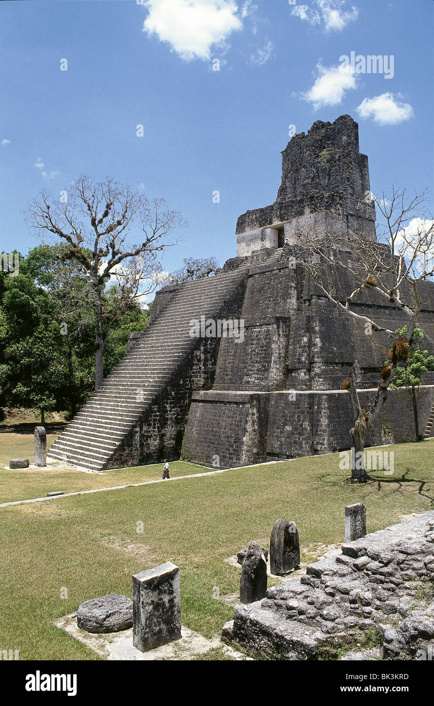 Mayan Temple Complex at Tikal, Guatemala Stock Photo - Alamy