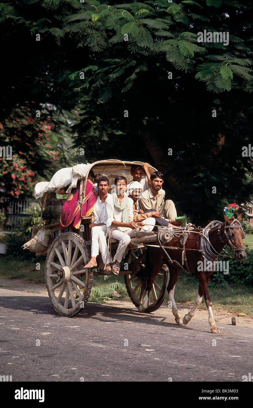 Horse drawn cart is full of people hi-res stock photography and images ...