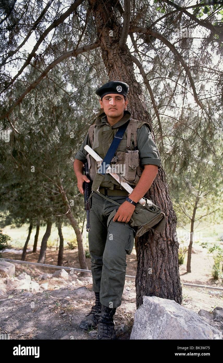 Member of the Israel Border Police on duty in Israel – The soldier is ...