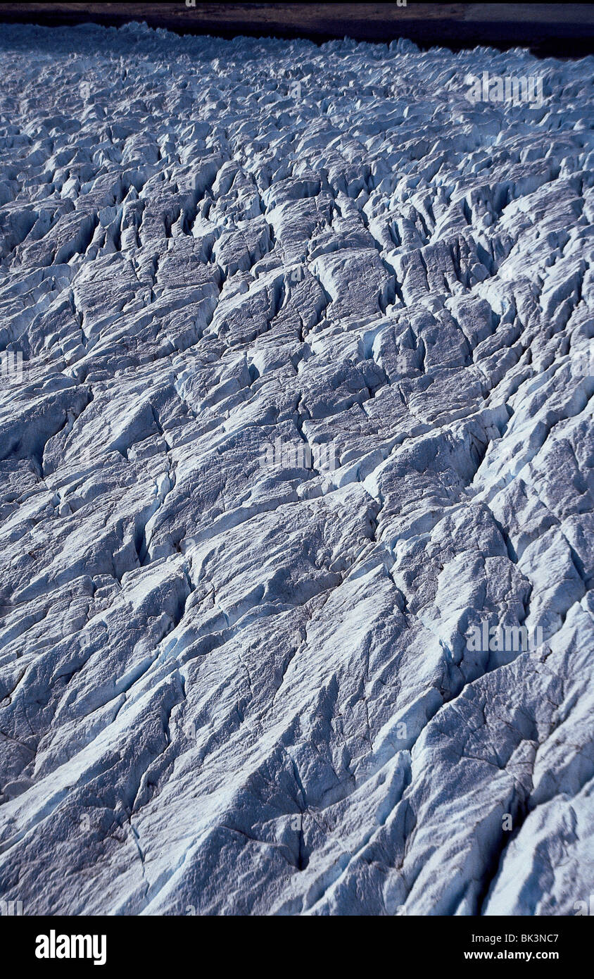 Ridge Lines in a Glacier in Alaska Stock Photo - Alamy