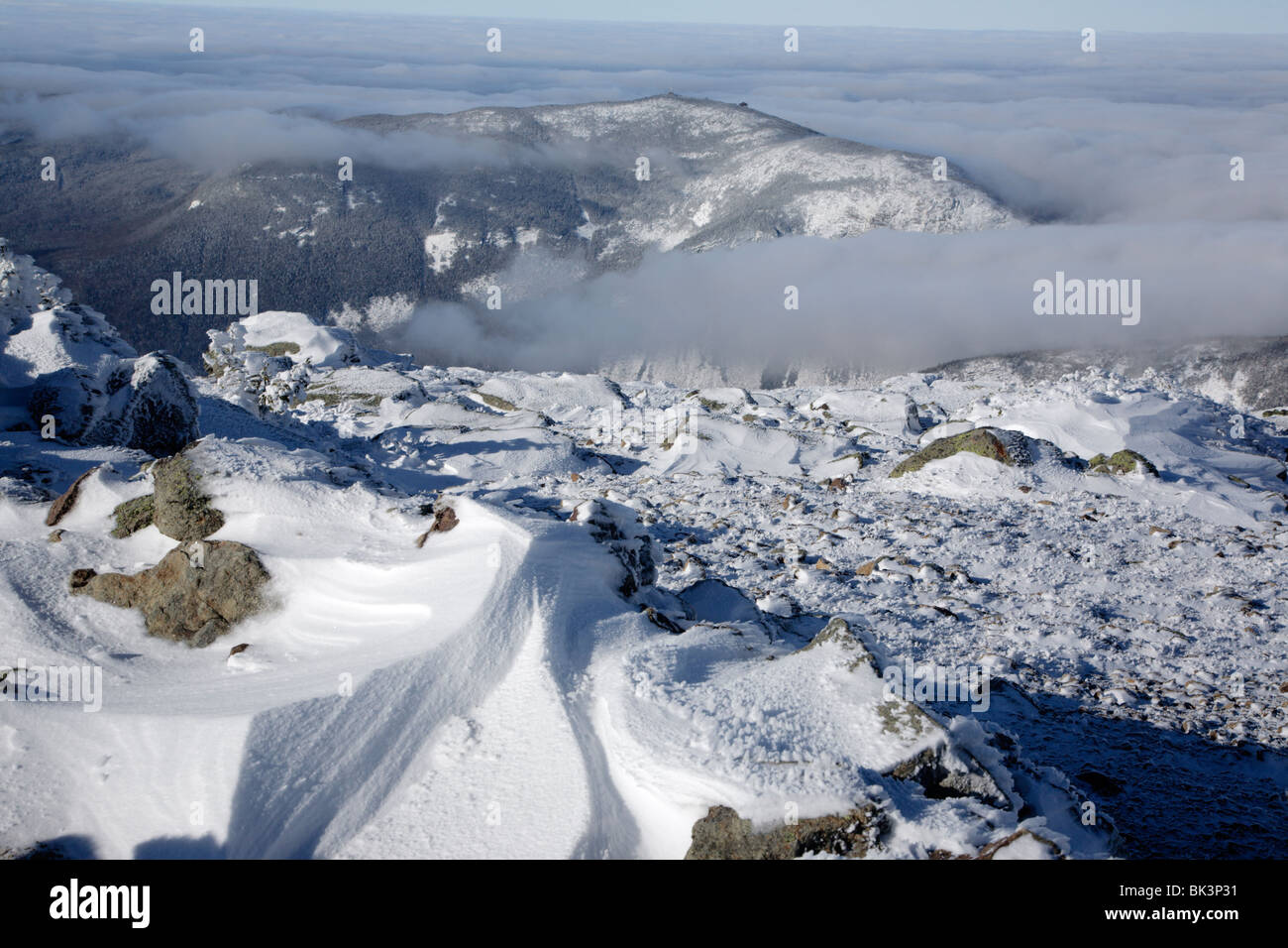 Cannon Mountain from the summit of Little Haystack Mountain during the ...
