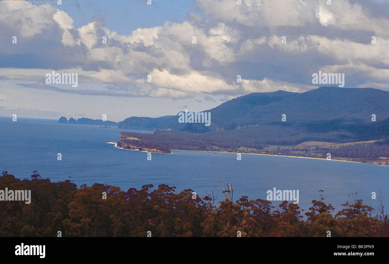 Coral Sea coastline and landscape of the Cape York Peninsula near ...