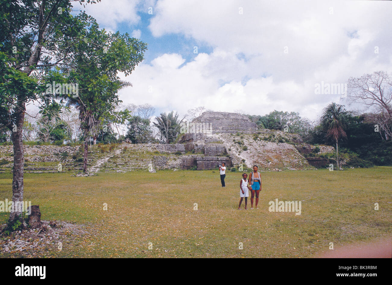 Maya temple ruins in Belize, Central America Stock Photo - Alamy
