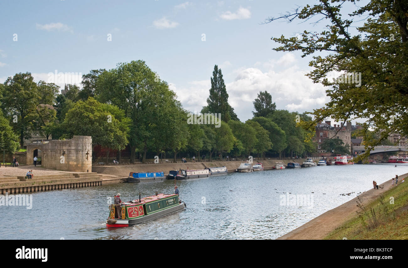 Boats on the River Ouse in York Stock Photo - Alamy
