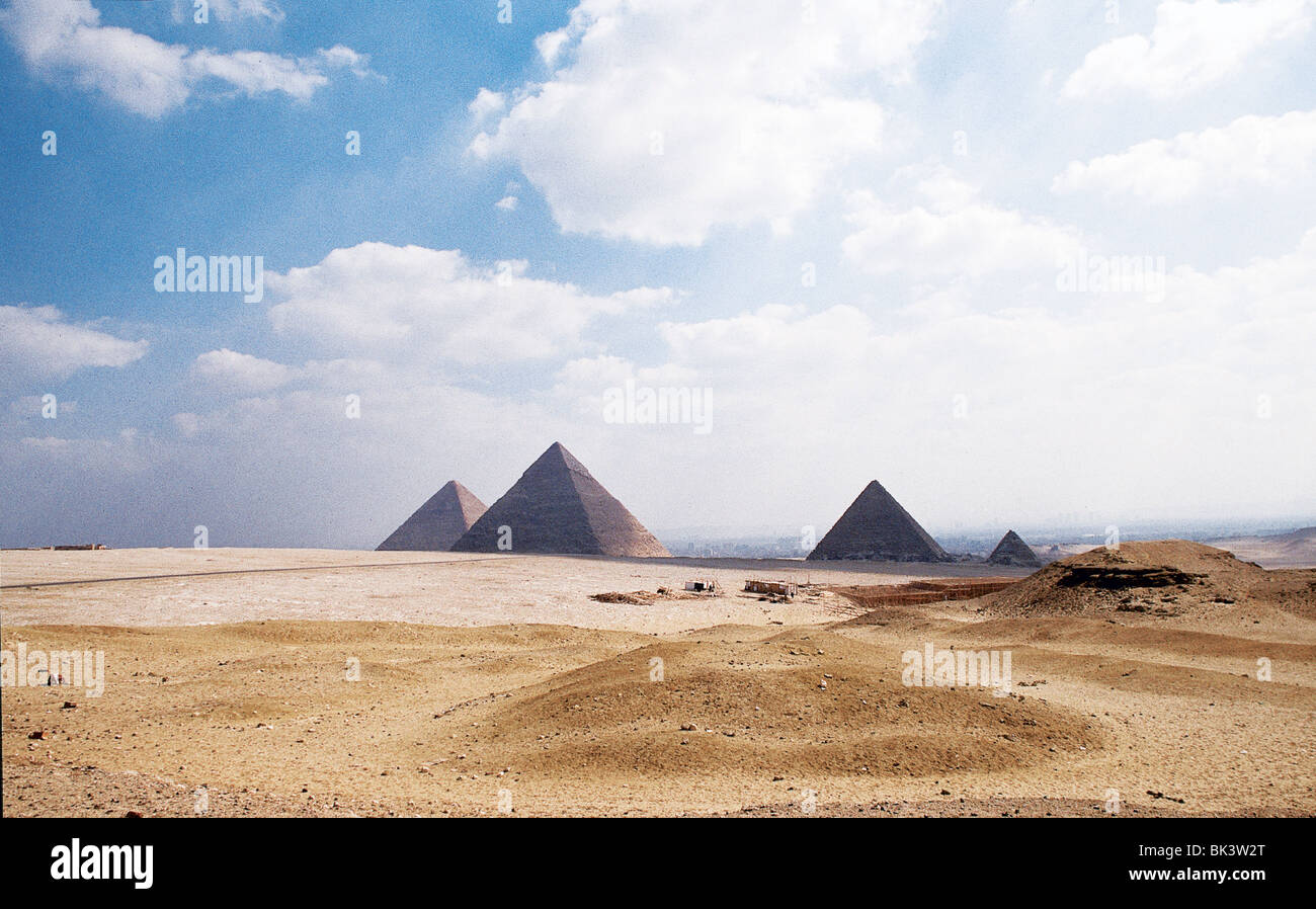 The Giza Pyramid Complex, also called the Giza Necropolis, on the Giza ...