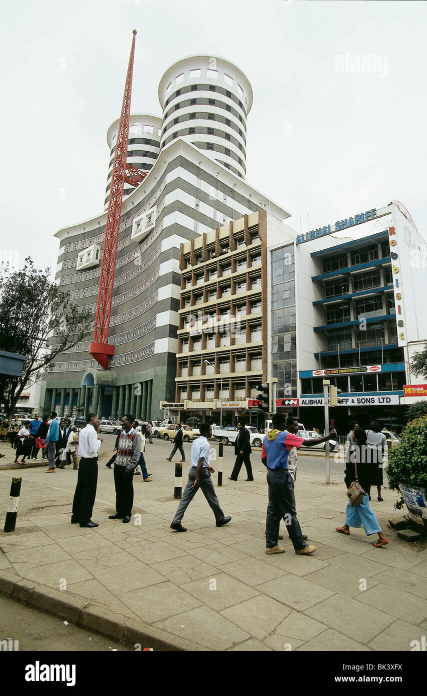 On far left Daily Nation Newspaper Building (Nation Centre) (with red ...