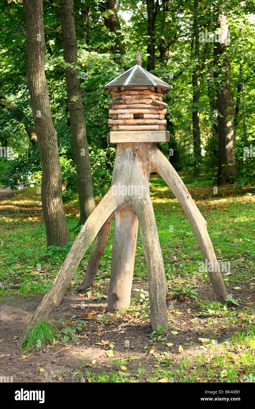 Small wood hut Stock Photo - Alamy