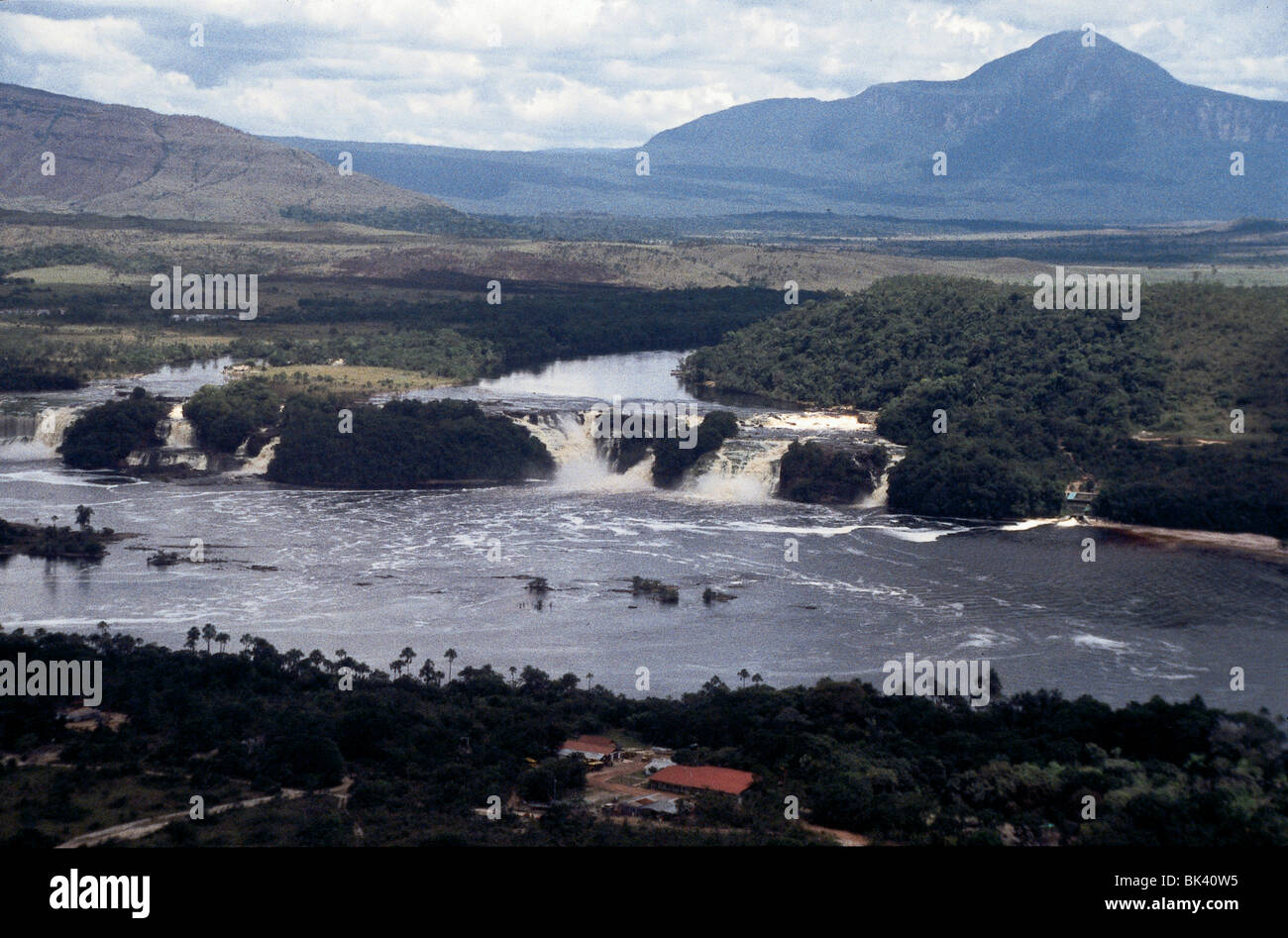 Aerial view of Rio Carrao and Hacha Falls, Venezuela Stock Photo - Alamy