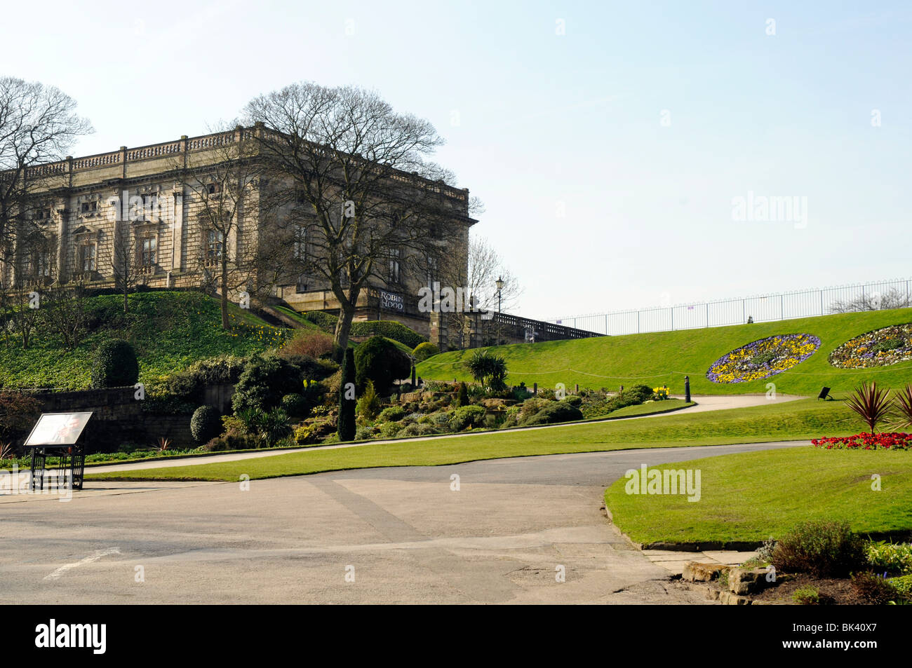 Nottingham Castle - The Ducal Mansion, Nottingham, England, UK Stock ...