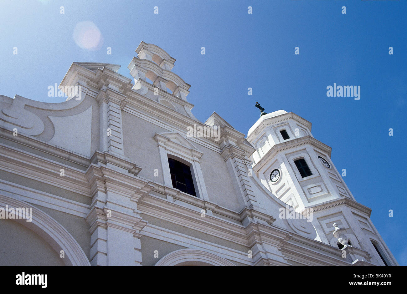 Architectural detail of the Cathedral of Ciudad Bolivar, Venezuela ...