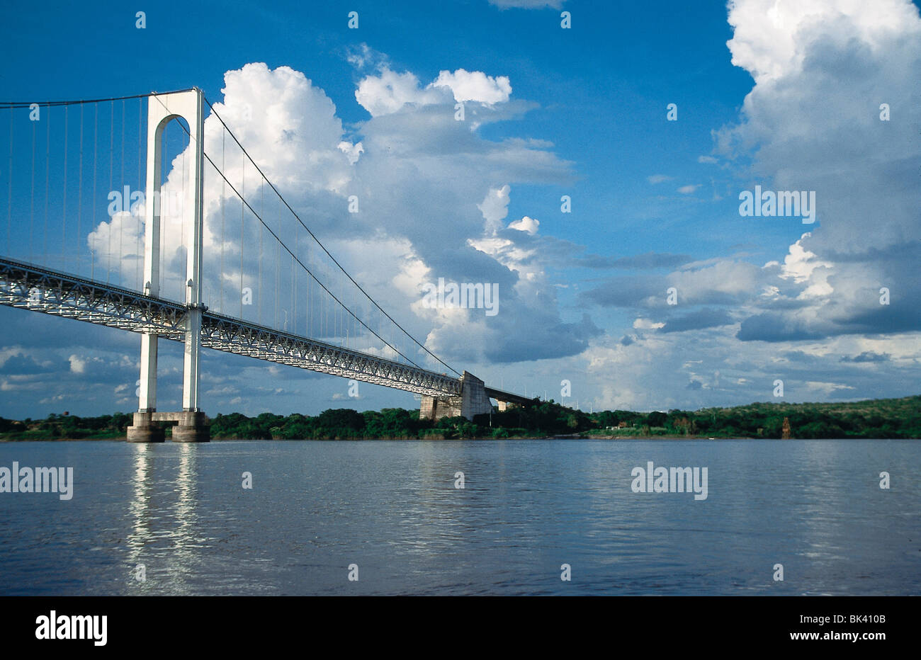 Angostura Suspension Bridge over the Orinoco River at Ciudad Bolivar ...