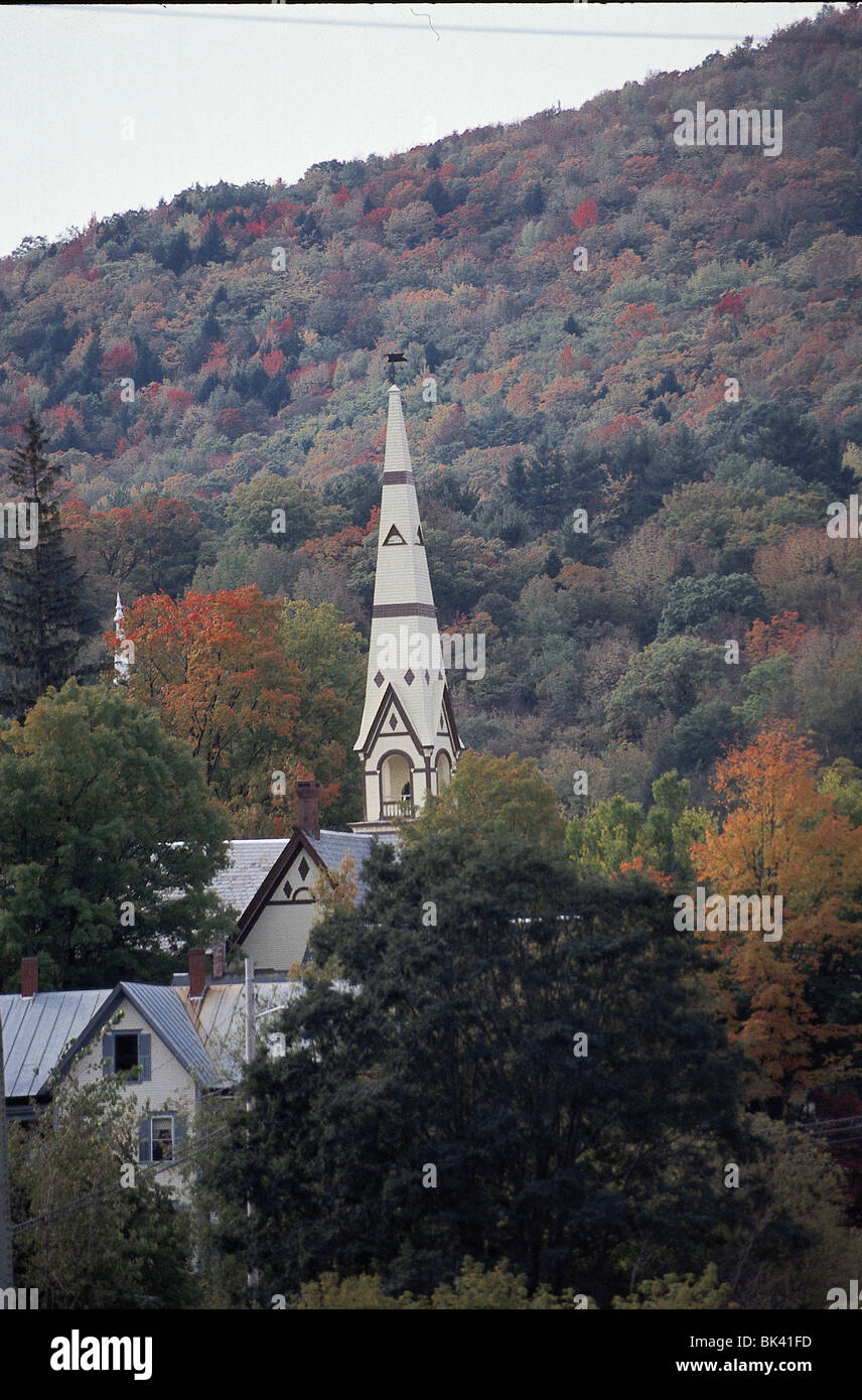 Fall foliage destinations in the usa vermont hi-res stock photography ...