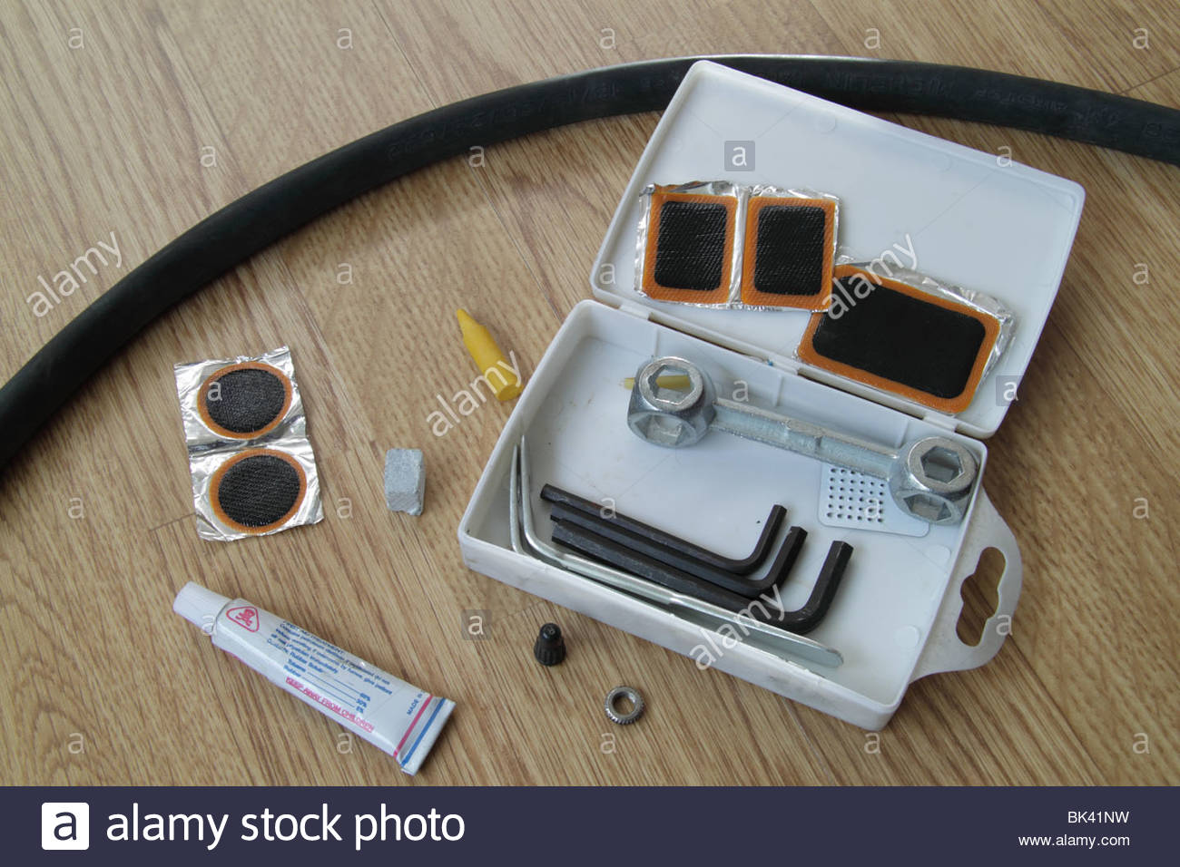 Bicycle Puncture Repair Kit High Resolution Stock Photography and ...