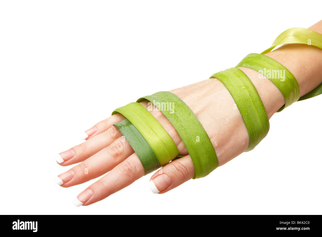 Hand wrapped in white hi-res stock photography and images - Alamy