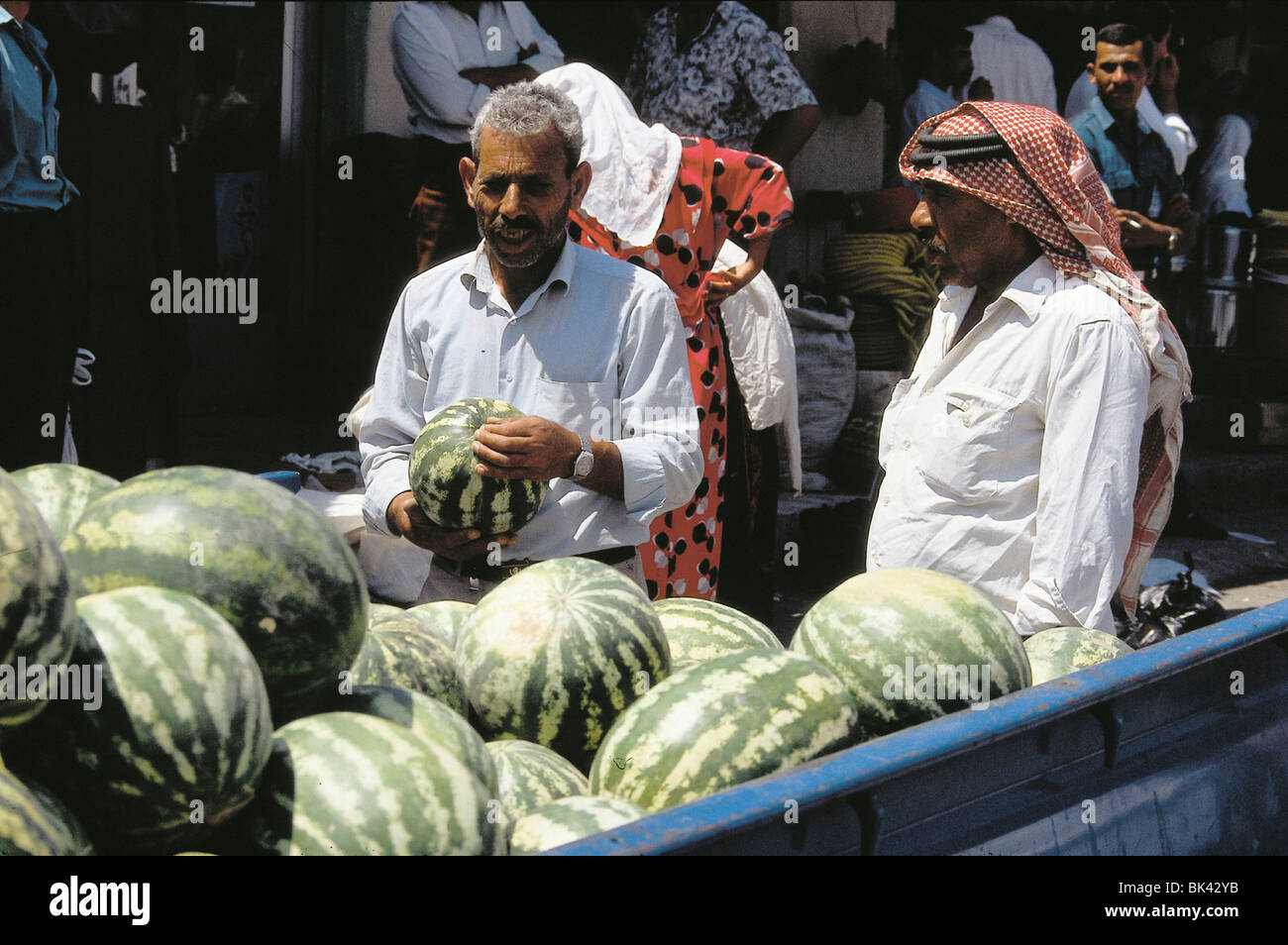 Watermelons at market in Amman, Jordan Stock Photo - Alamy