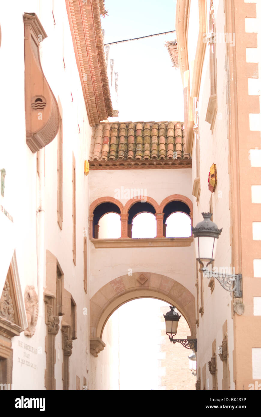 old town- Sitges, Barcelona - Spain Stock Photo - Alamy