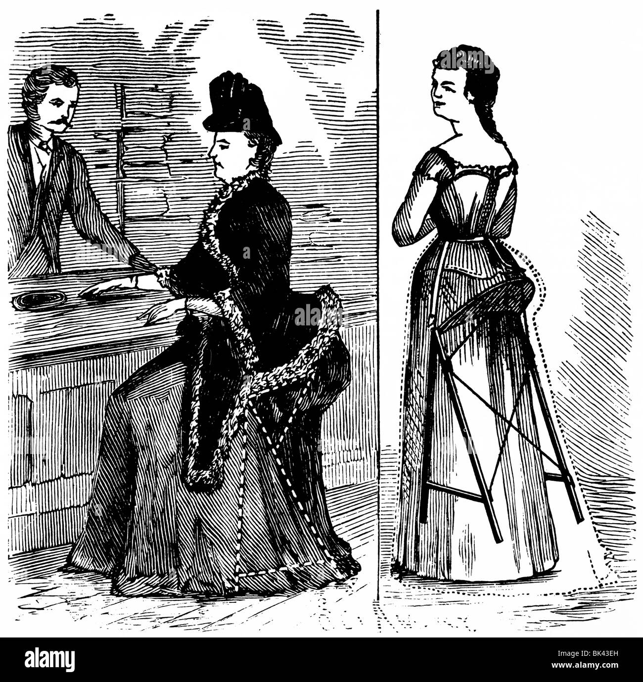 Bustle fashion hi-res stock photography and images - Alamy