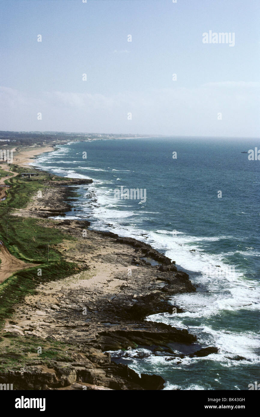 Mediterranean Coastline in Northern Israel Stock Photo - Alamy
