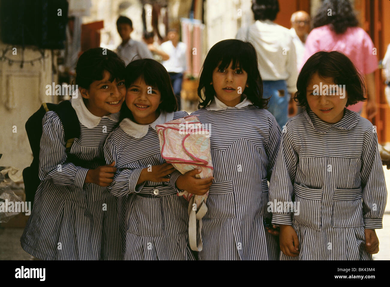Children school uniforms middle east hi-res stock photography and ...