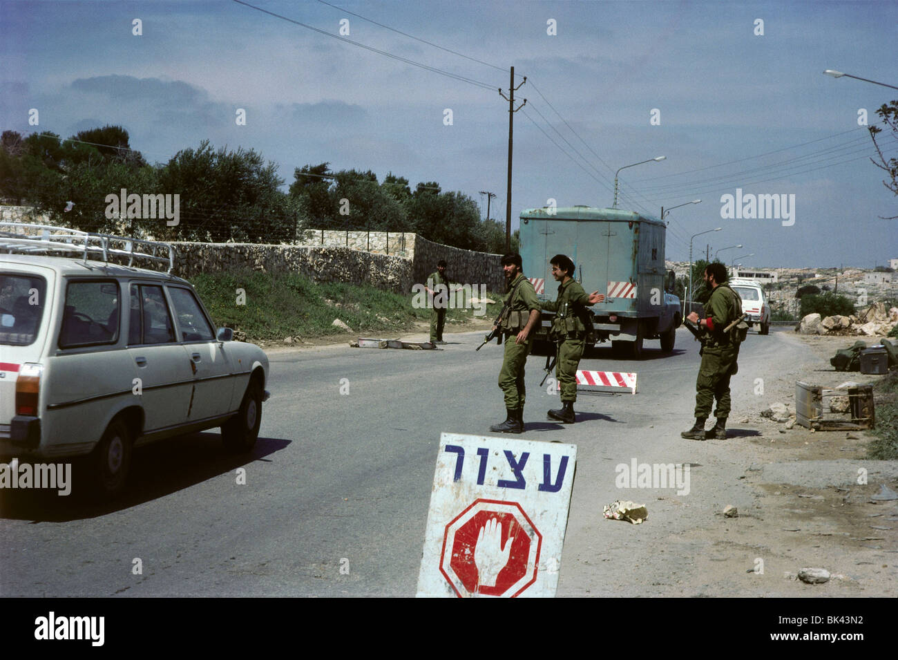 Check point, Israel Stock Photo - Alamy