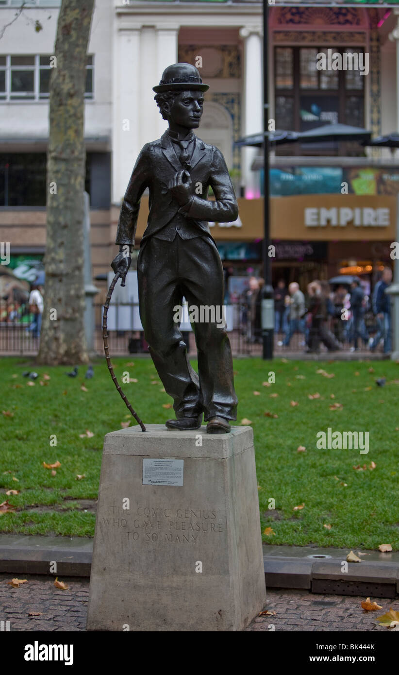 Charlie Chaplin monument, Leicester Square, West End of London, England ...