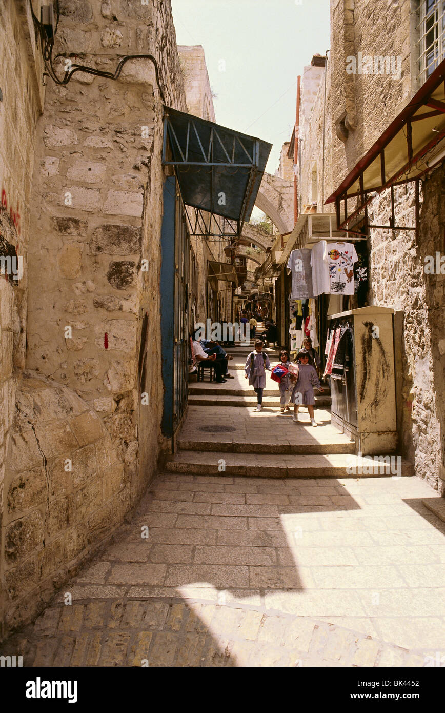 Street scene in Old Jerusalem, Israel Stock Photo - Alamy