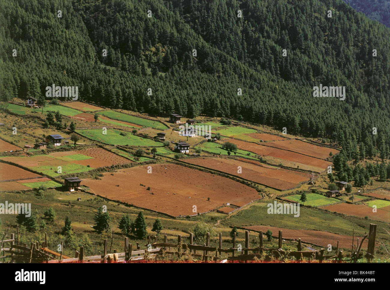 Bhutan countryside aerial hi-res stock photography and images - Alamy