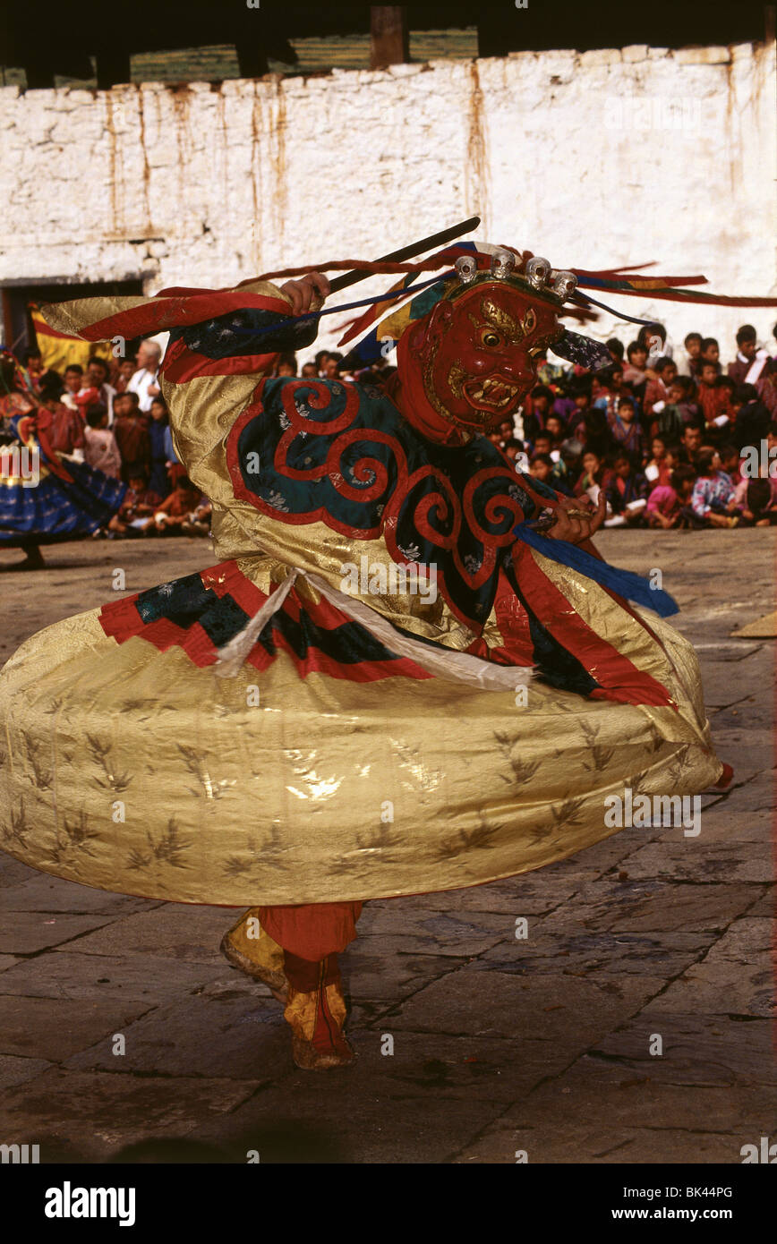Dance of terrifying deities Tungam-Gelong Cham performed by monks in ...
