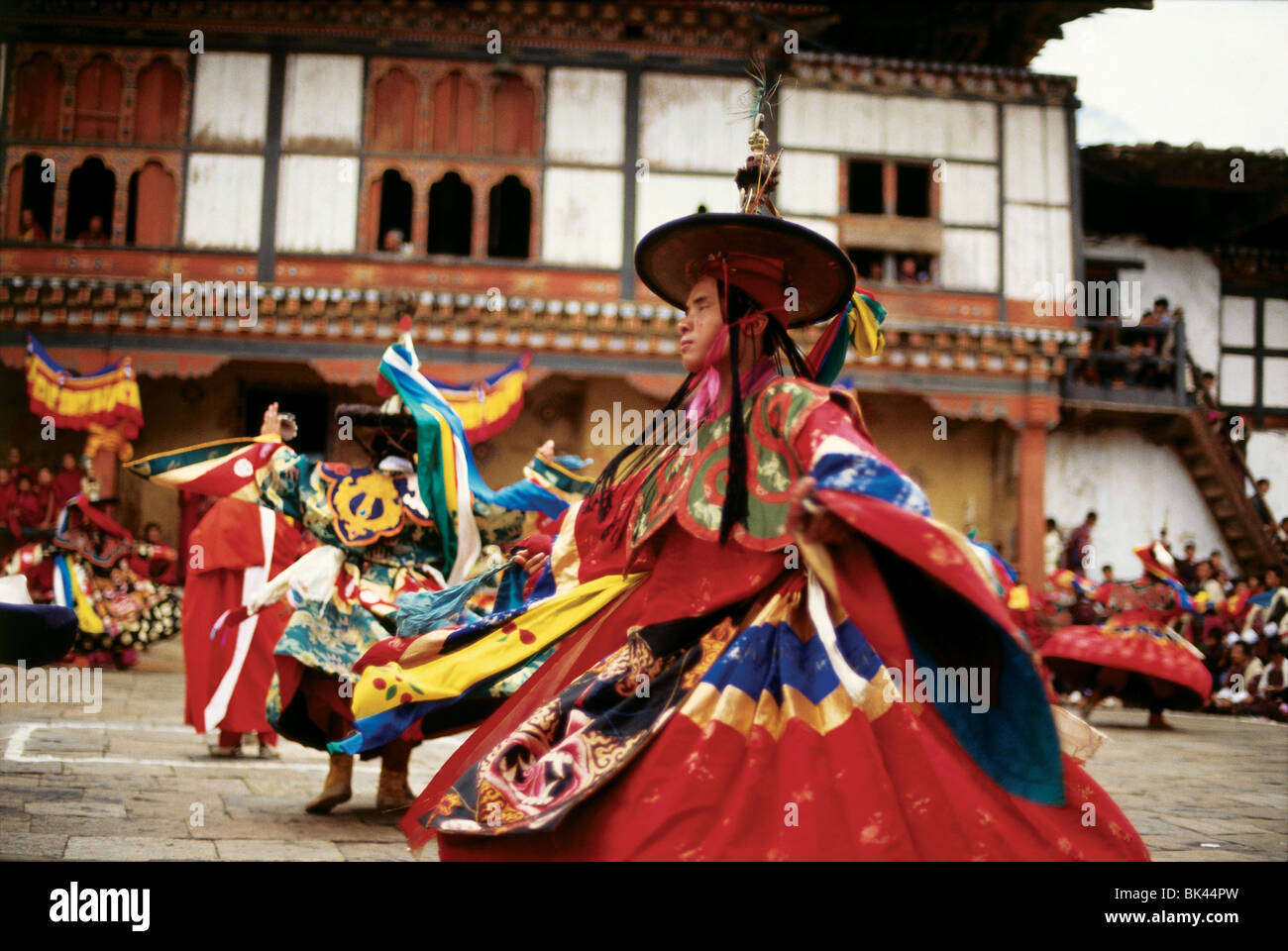 Black Hat Dance, Kingdom of Bhutan Stock Photo - Alamy