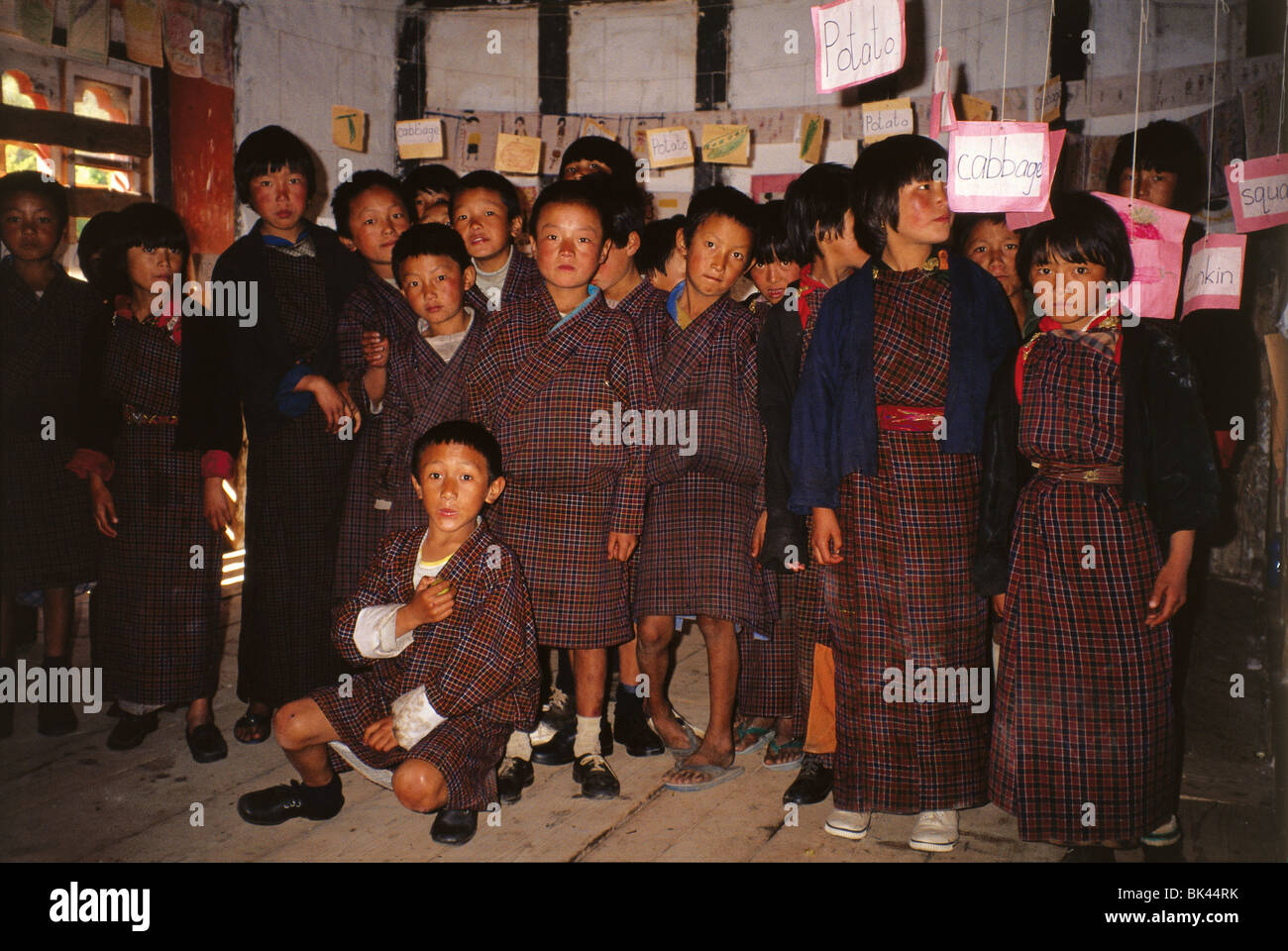 Bhutanese school children hi-res stock photography and images - Alamy