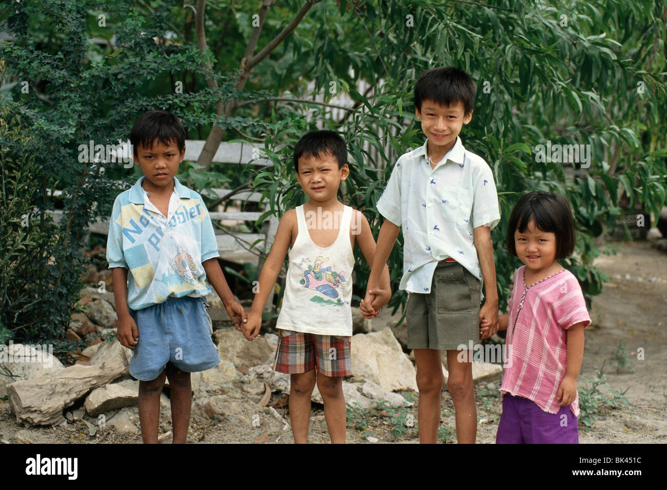 Group portrait of Children, Myanmar Stock Photo - Alamy