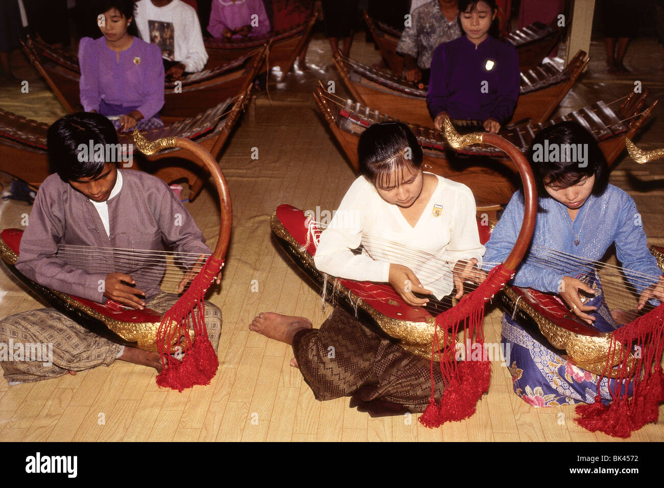 Musical group playing xylophones patala hi-res stock photography and ...