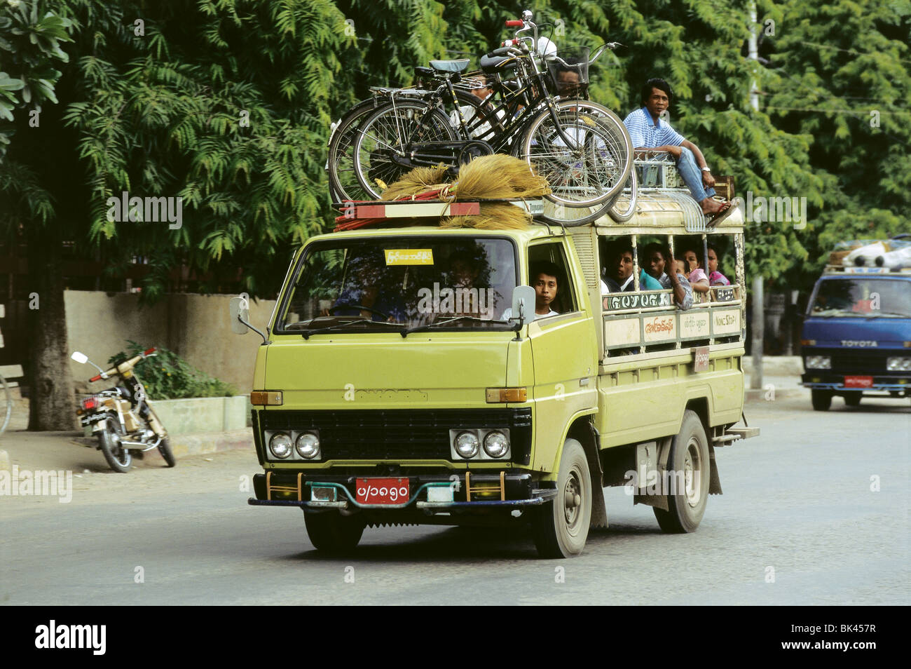 Public Transportation, Myanmar Stock Photo - Alamy
