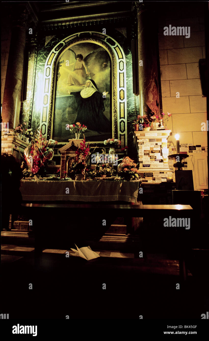 Interior of a Roman Catholic cathedral, Chile Stock Photo - Alamy