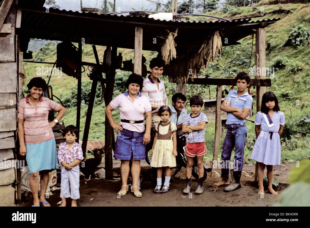 Portrait of a family in Costa Rica, Central America Stock Photo - Alamy