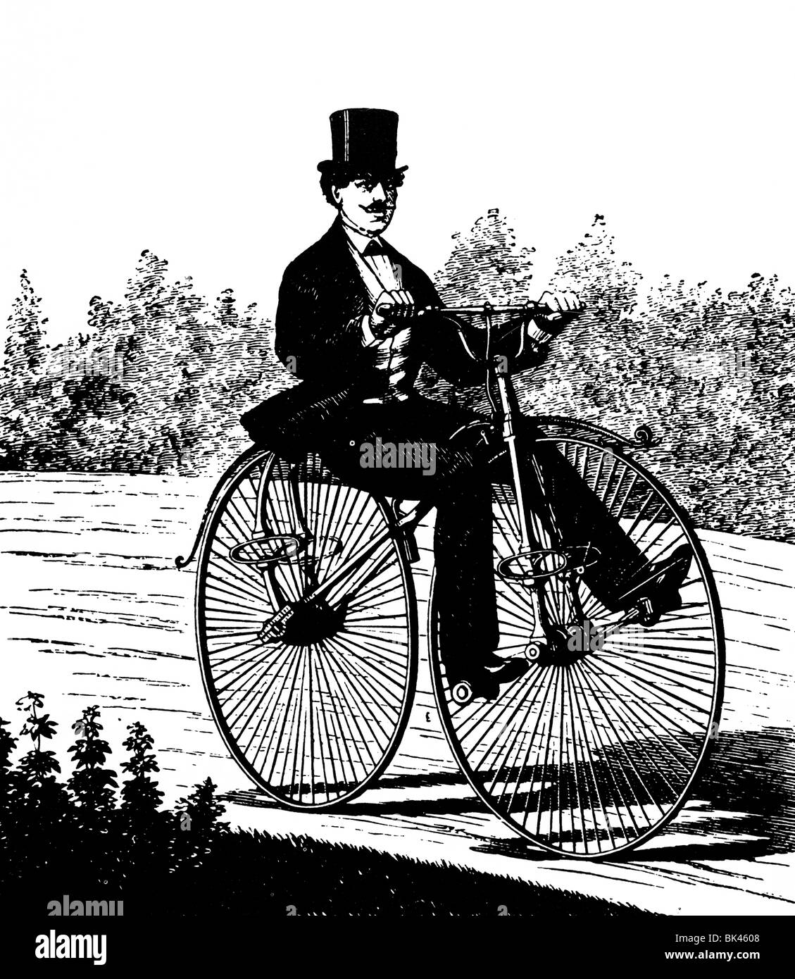 Person and bike Black and White Stock Photos & Images - Alamy