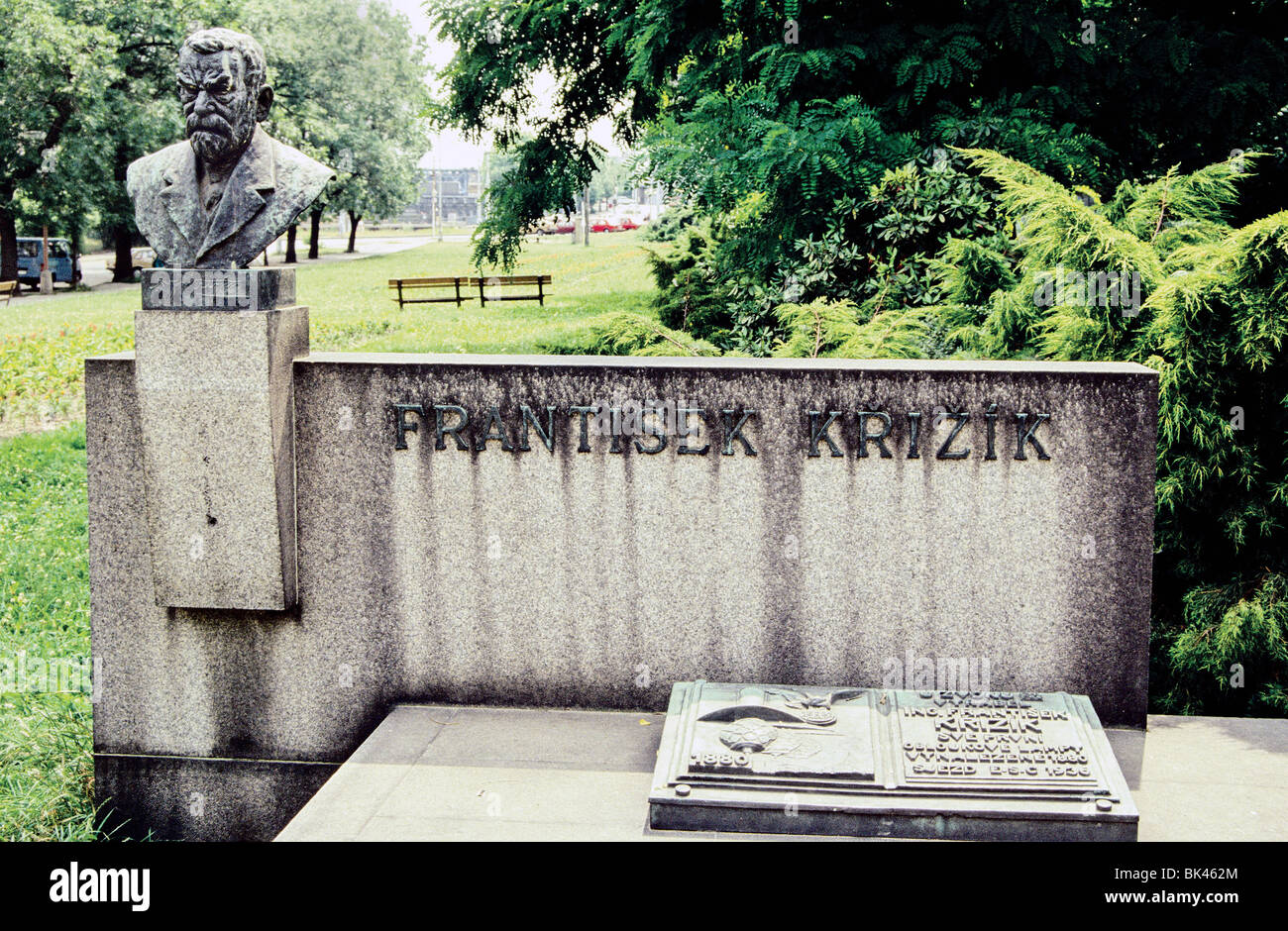 Memorial to Frantisek Krizik (1847-1941), a Czech inventor, electrical ...