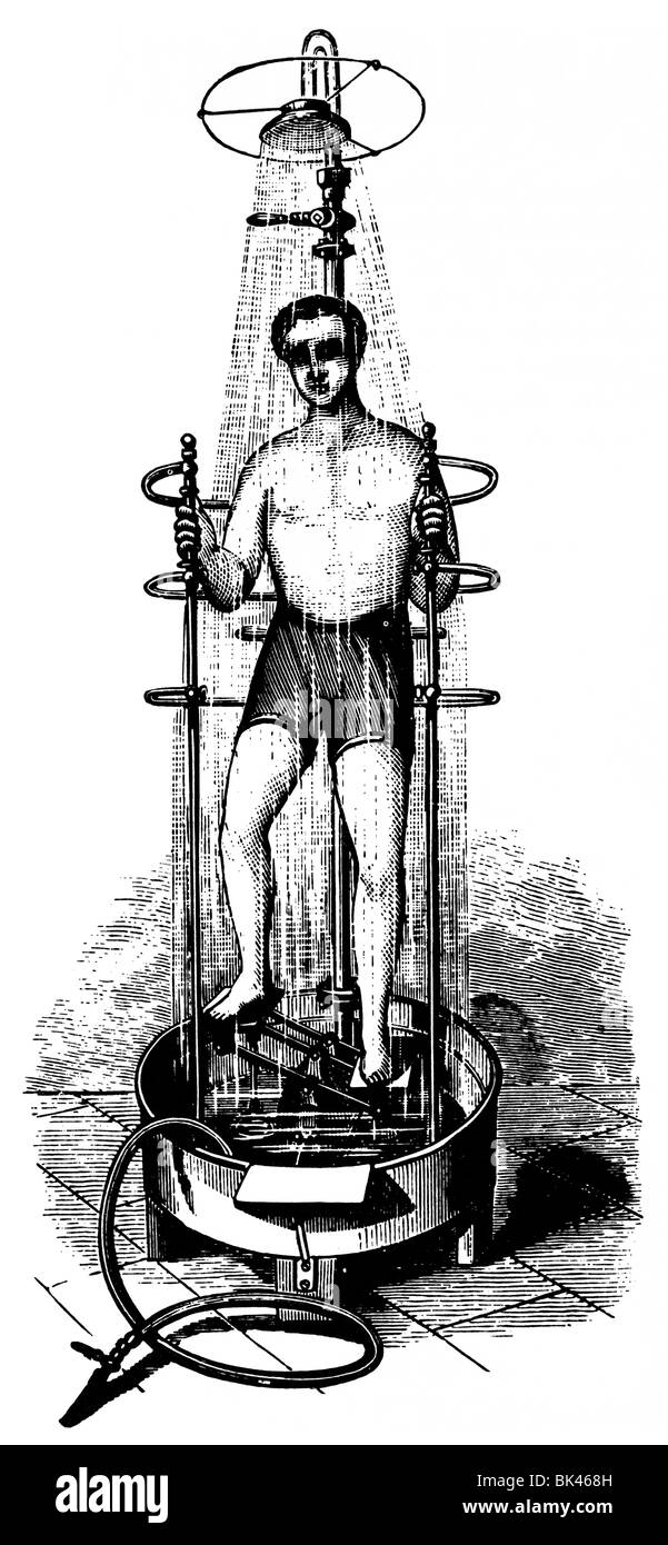 Shower head water Black and White Stock Photos & Images - Alamy