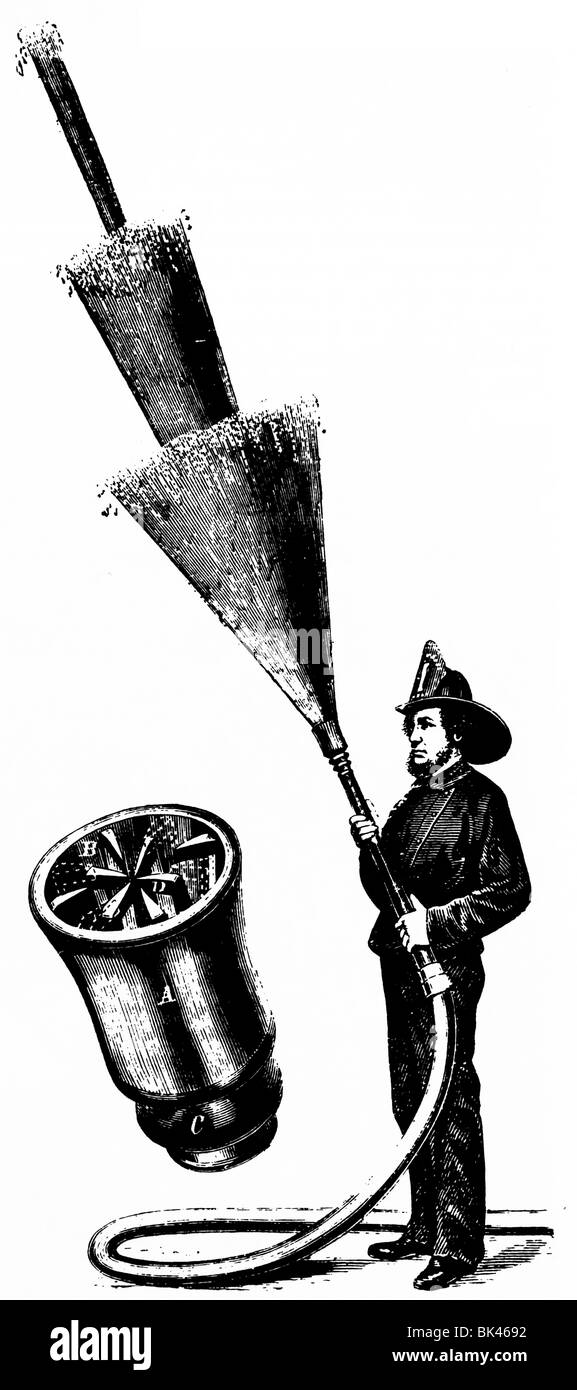 Stream of fire Black and White Stock Photos & Images - Alamy