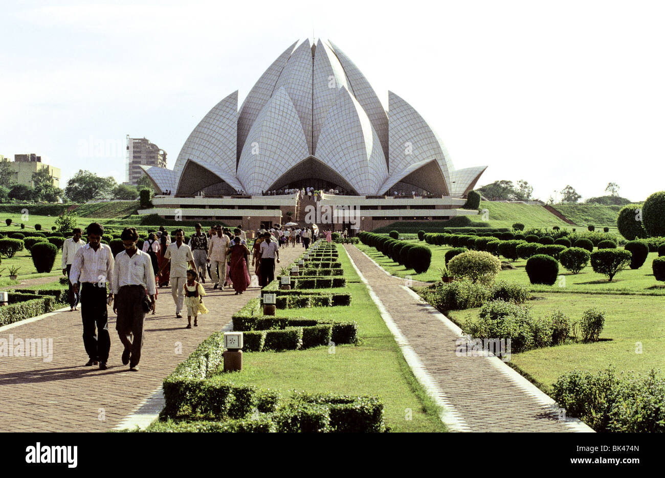 Baha'i House of Worship also known as Lotus Temple in New Delhi India ...
