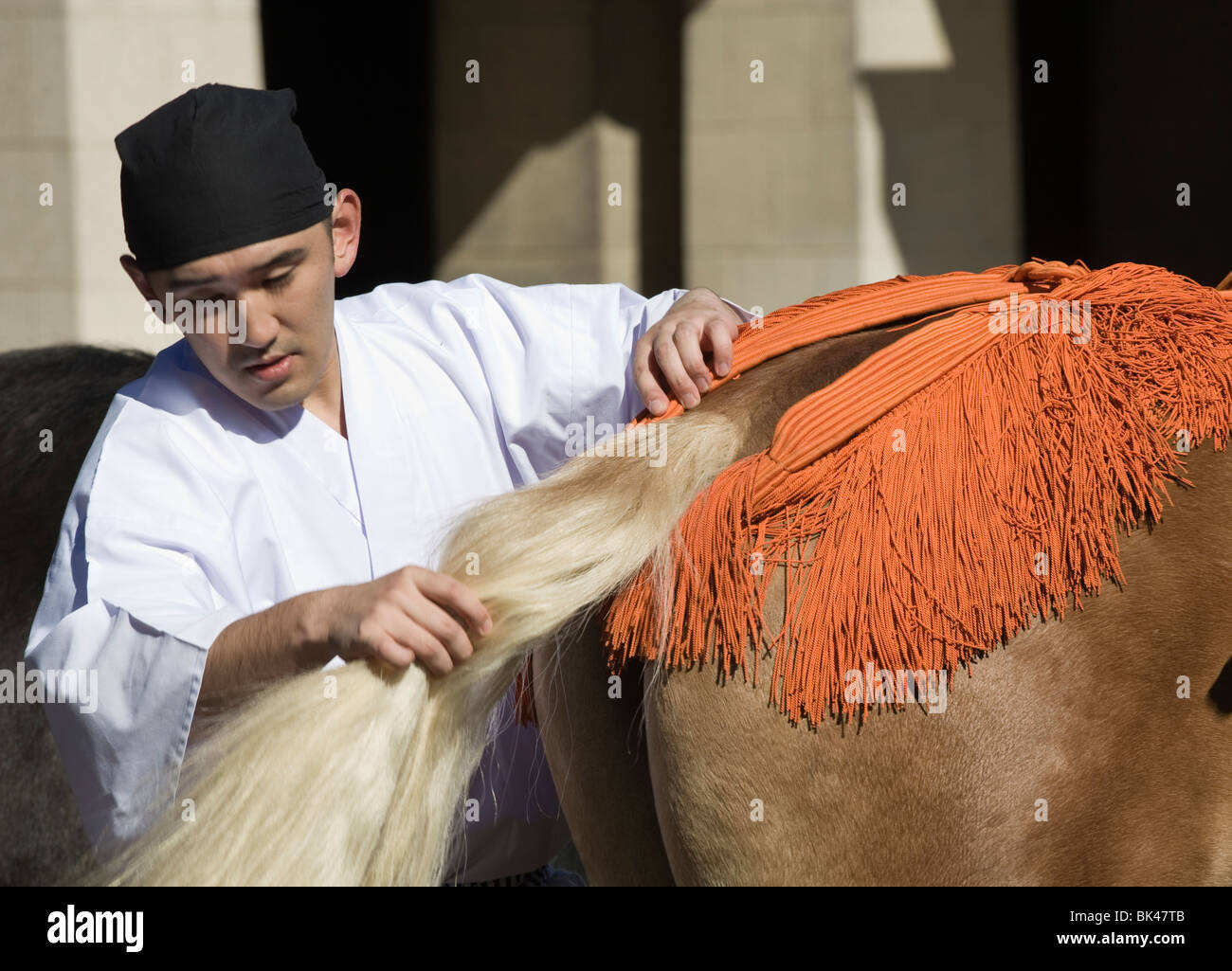 Horse Japan Japanese Mounted Archery Tradition Stock Photo - Alamy