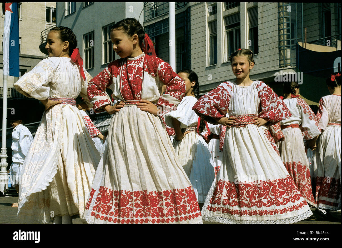 Folk dancers in Zagreb, Croatia Stock Photo - Alamy