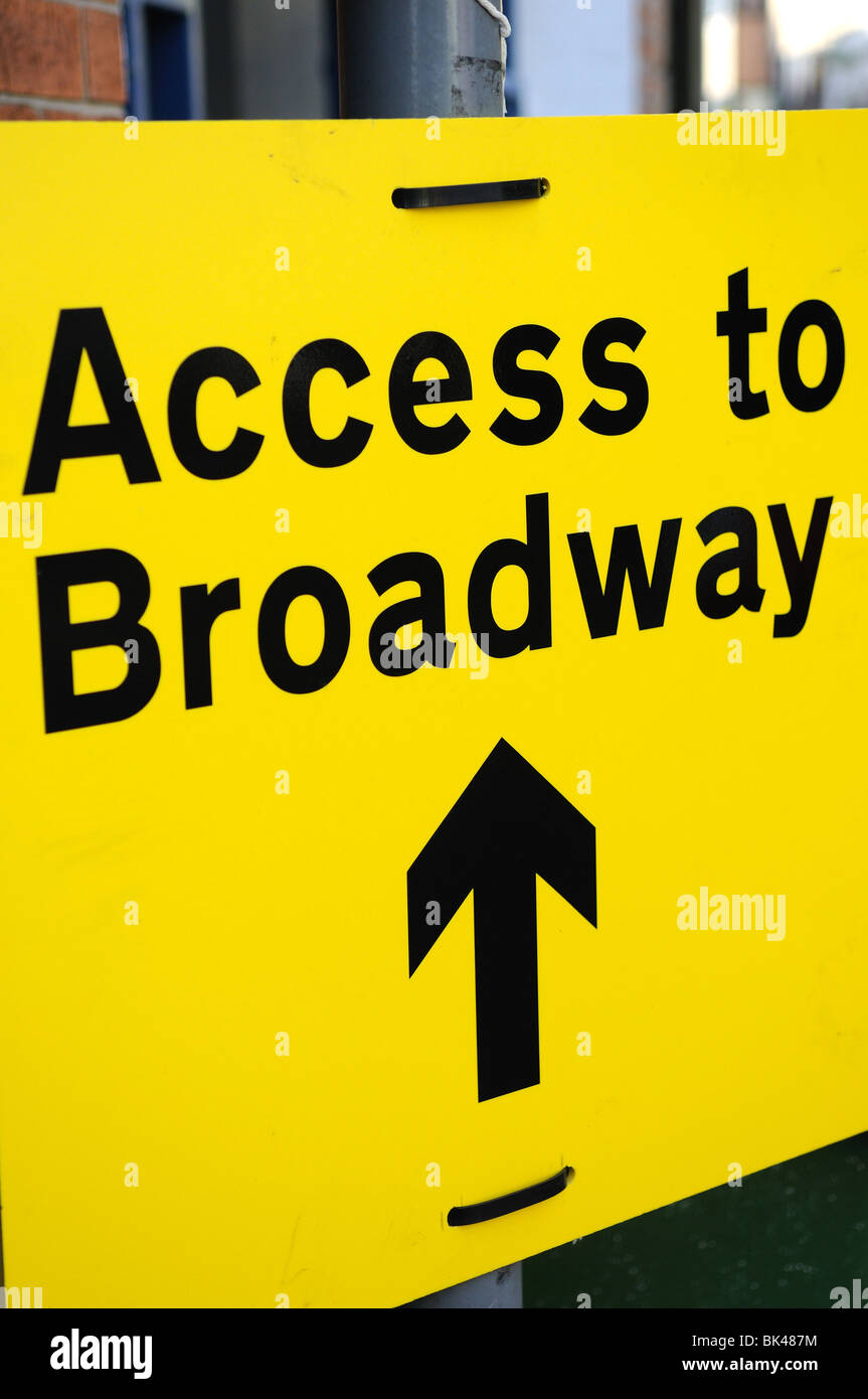 Broadway Sign Stock Photo - Alamy