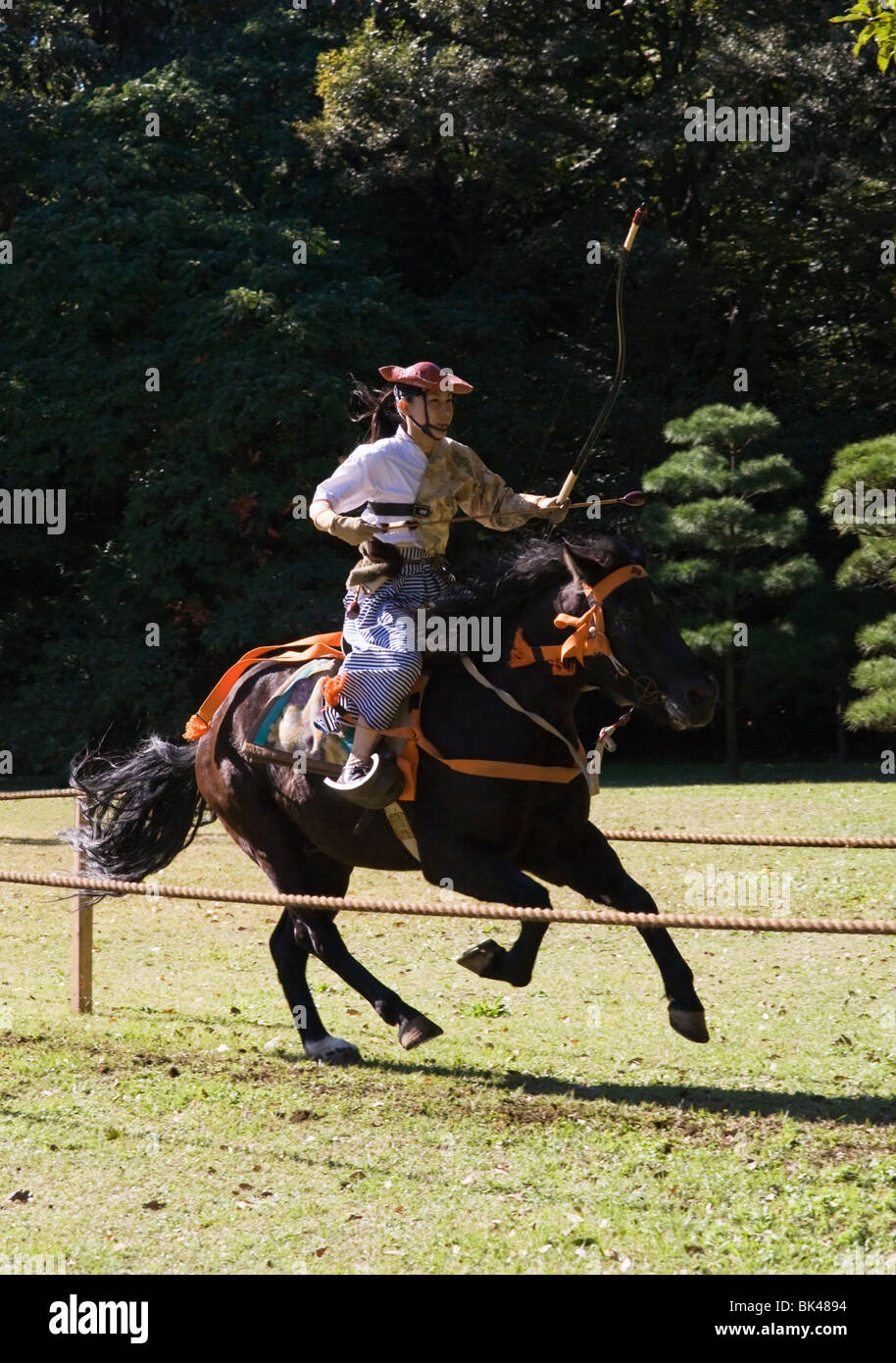 Horse Japan Japanese Mounted Archery Tradition Stock Photo - Alamy