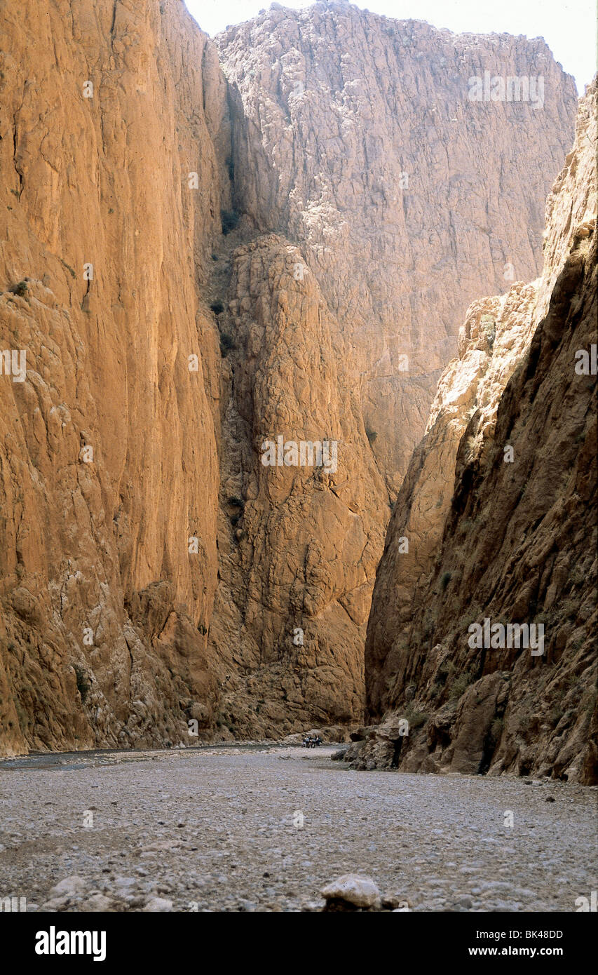 Todra Gorge or Todgha Gorge Morocco A Canyon 1,000 ft high cut into ...
