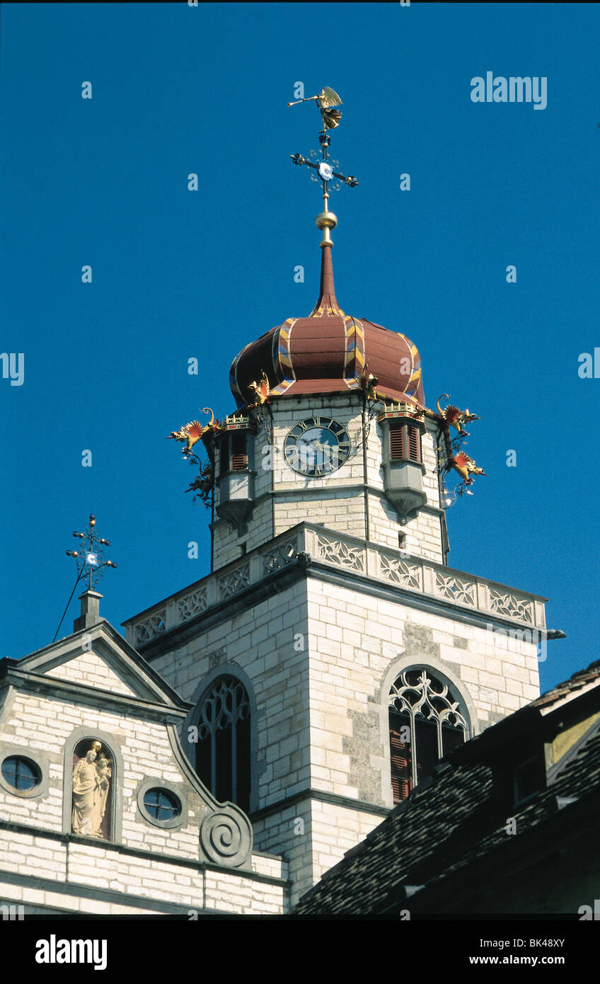 The 18th century high baroque architecture of the Benedictine Monastery ...