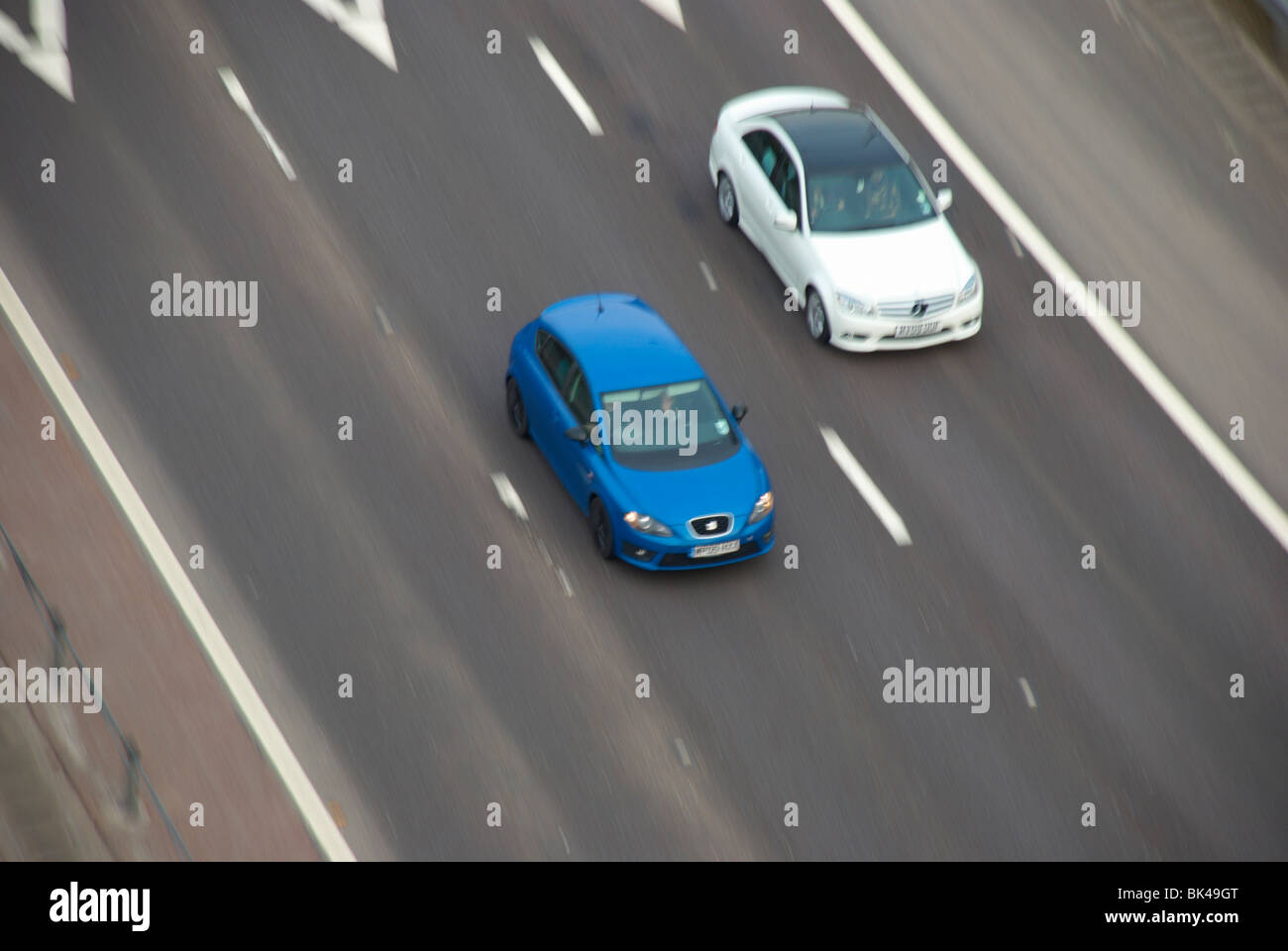 Cars on the M62 motorway Stock Photo - Alamy